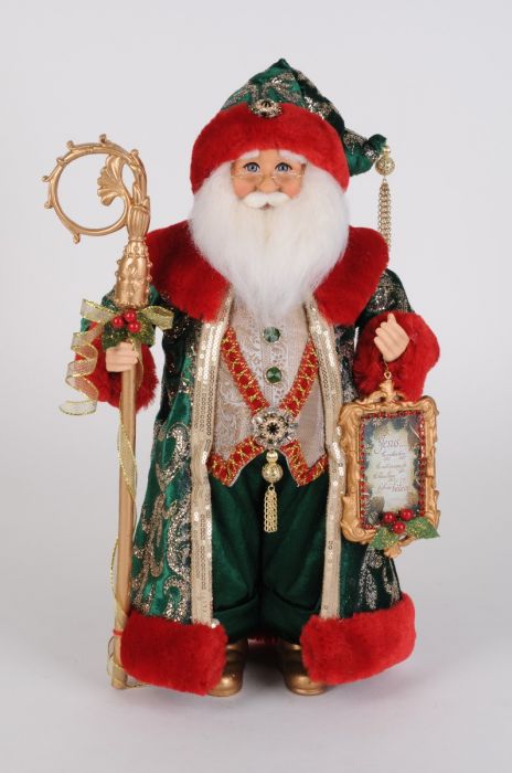 Evergreen and Crimson Santa – Cornerstone Shop & Gallery